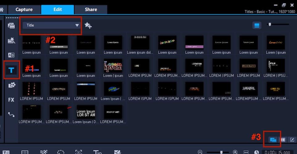 Creating basic titles - Corel Discovery Center