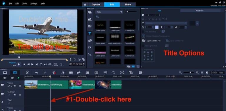 Creating basic titles - Corel Discovery Center