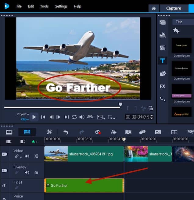 Creating basic titles - Corel Discovery Center