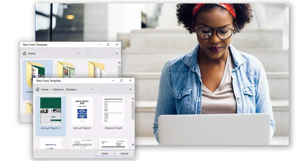 New from Template Feature - Corel Discovery Center