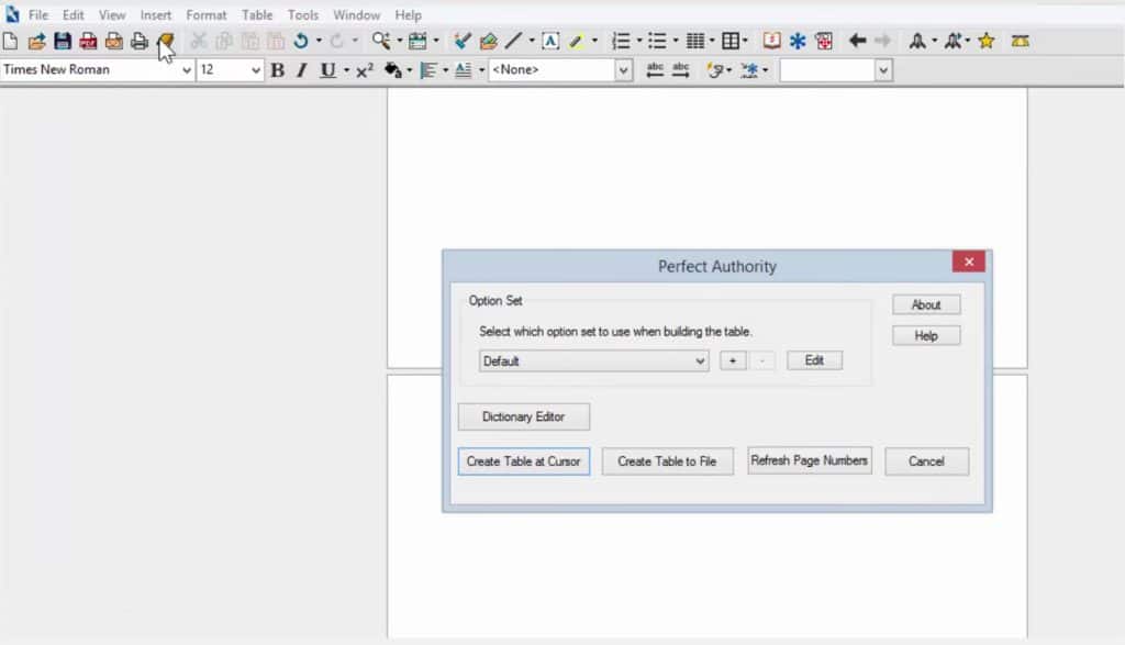 Creating Tables of Authorities with Perfect Authority - Corel Discovery Center