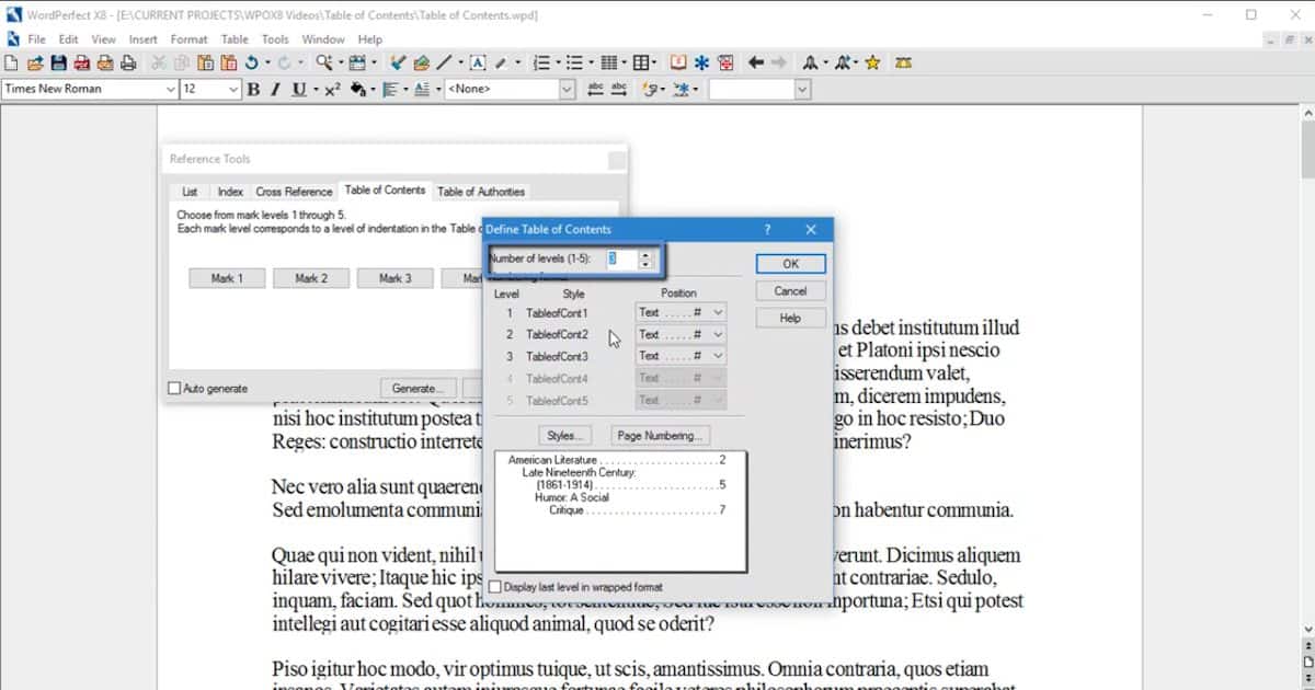 Creating a Table of Contents with PDF Bookmarks - Corel Discovery Center