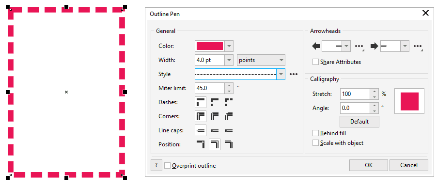 The Outline Pen tool in CorelDRAW - Corel Discovery Center