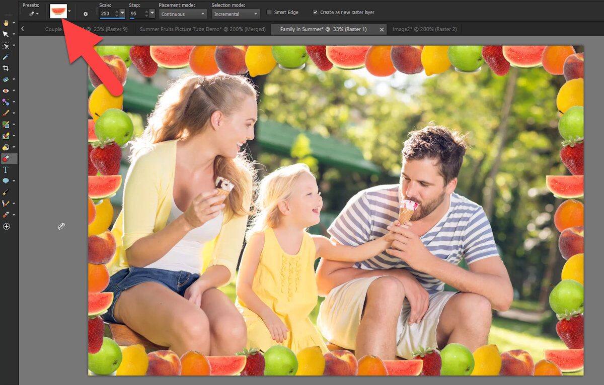 How to use the Picture Tube tool - Corel Discovery Center