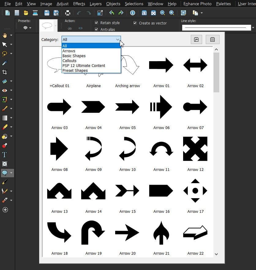 How to use the Shape tools - Corel Discovery Center