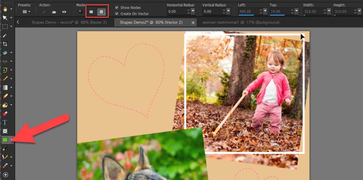 How to use the Shape tools - Corel Discovery Center