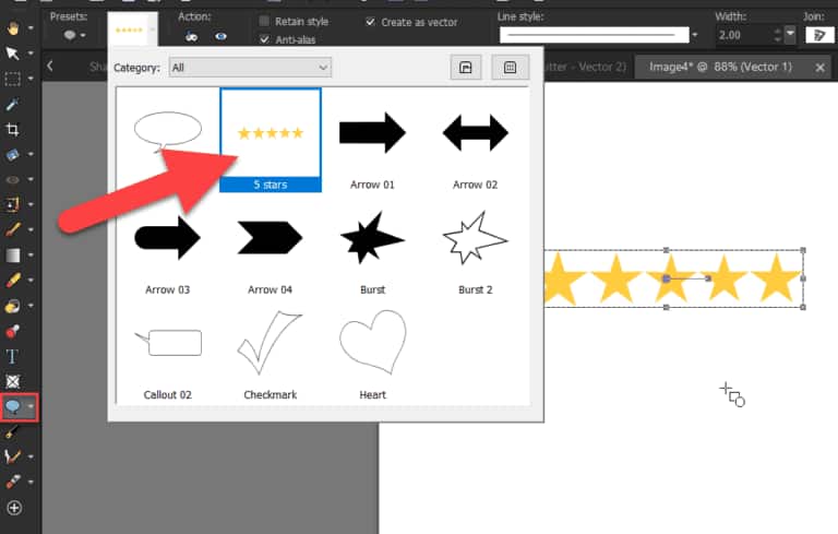 How to use the Shape tools - Corel Discovery Center