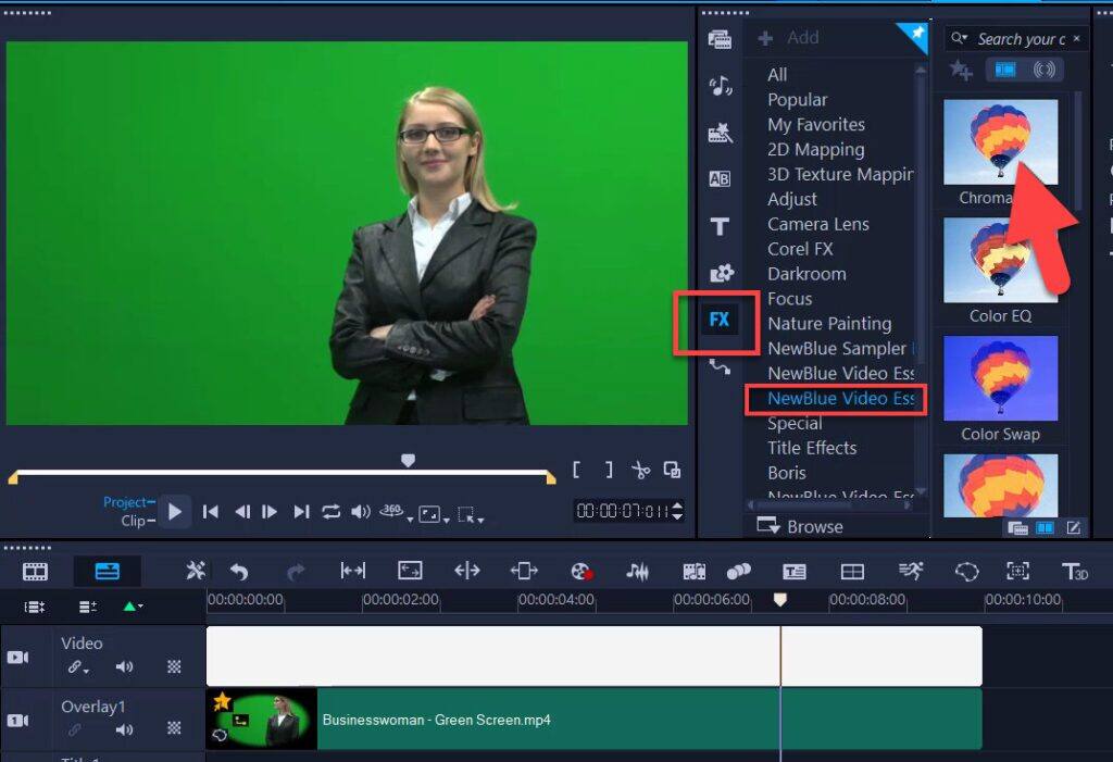Advanced green screen effects with Chroma Key - Corel Discovery Center