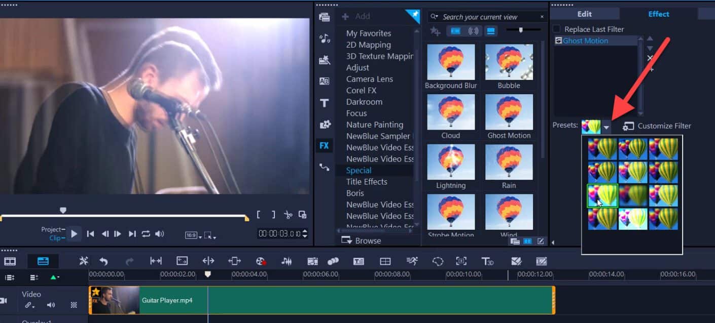 How to add video effects and filters - Corel Discovery Center