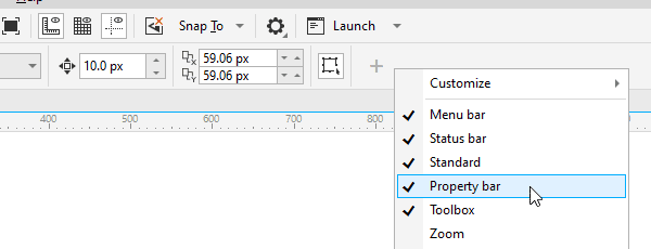 The Property bar in CorelDRAW - Corel Discovery Center
