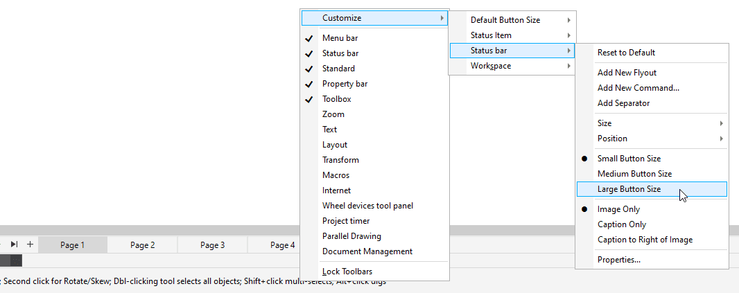 The Status bar in CorelDRAW - Corel Discovery Center