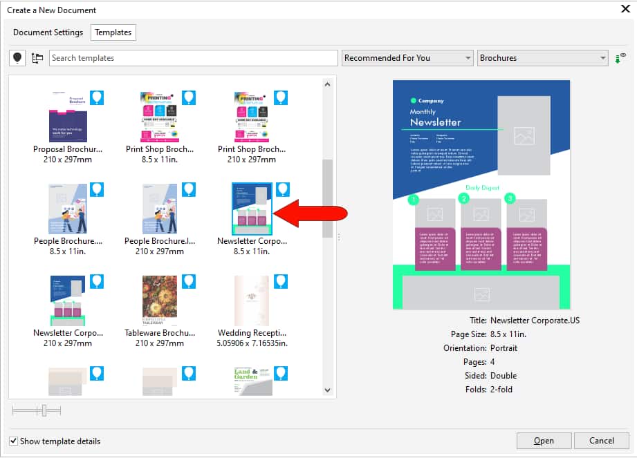 How to use CorelDRAW templates - Corel Discovery Center