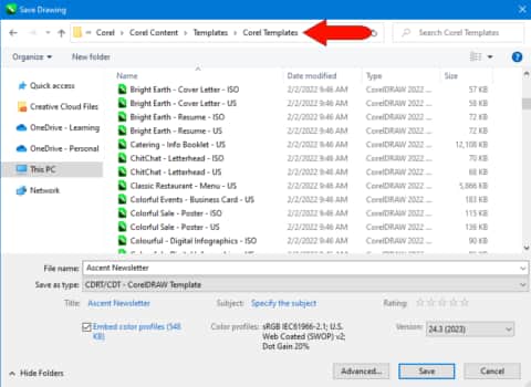 How to use CorelDRAW templates - Corel Discovery Center