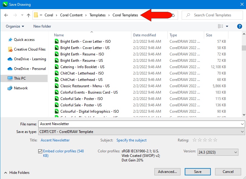 How to use CorelDRAW templates - Corel Discovery Center