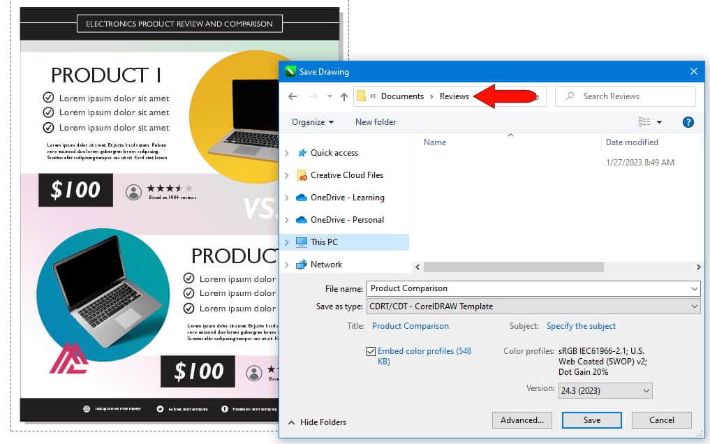 How to use CorelDRAW templates - Corel Discovery Center