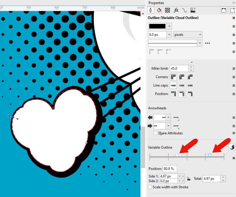 How to create variable-width outlines - Corel Discovery Center
