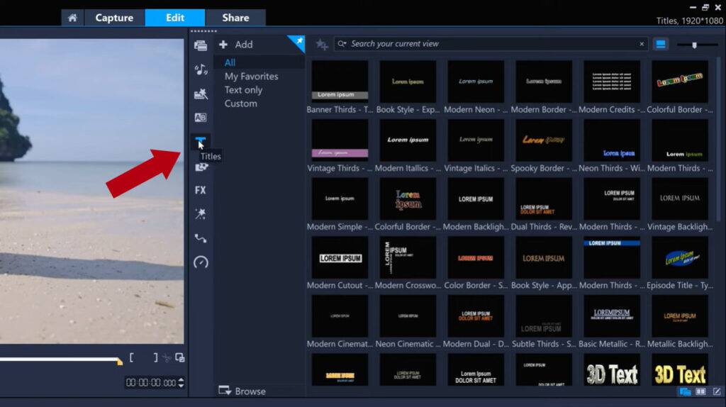 Adding effects and motion to titles in VideoStudio - Corel Discovery Center