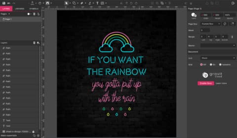 Create a neon sign effect in Corel Vector - Corel Discovery Center