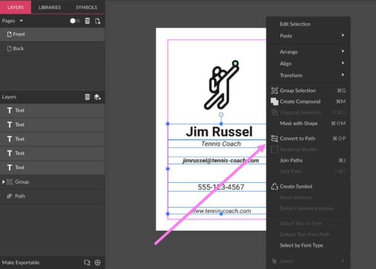 Design a business card in Corel Vector - Corel Discovery Center