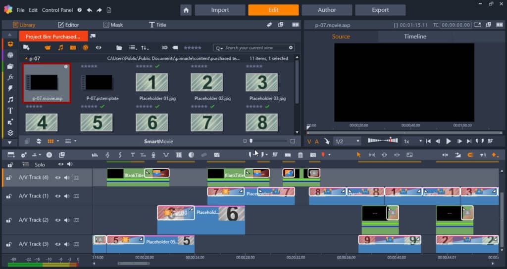 How to use Pinnacle project templates - Corel Discovery Center