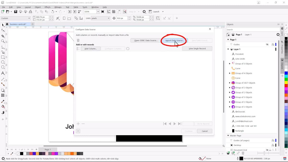 Creating variable data printing files - Corel Discovery Center