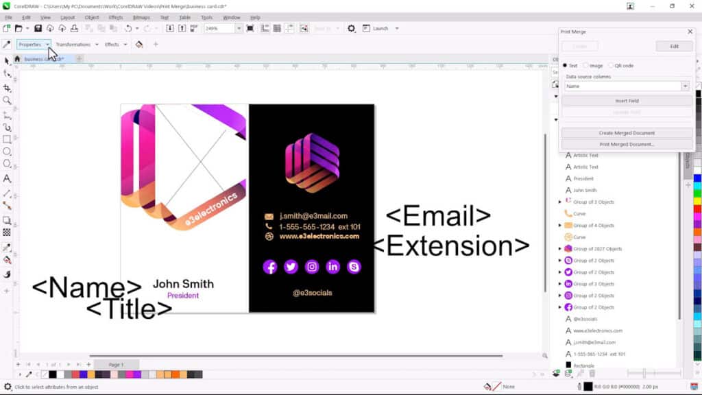 Creating variable data printing files - Corel Discovery Center