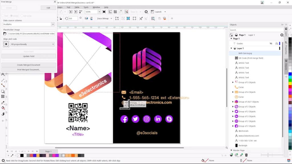 Creating variable data printing files - Corel Discovery Center