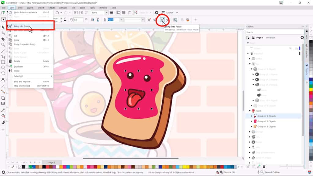 How to use Focus Mode - Corel Discovery Center